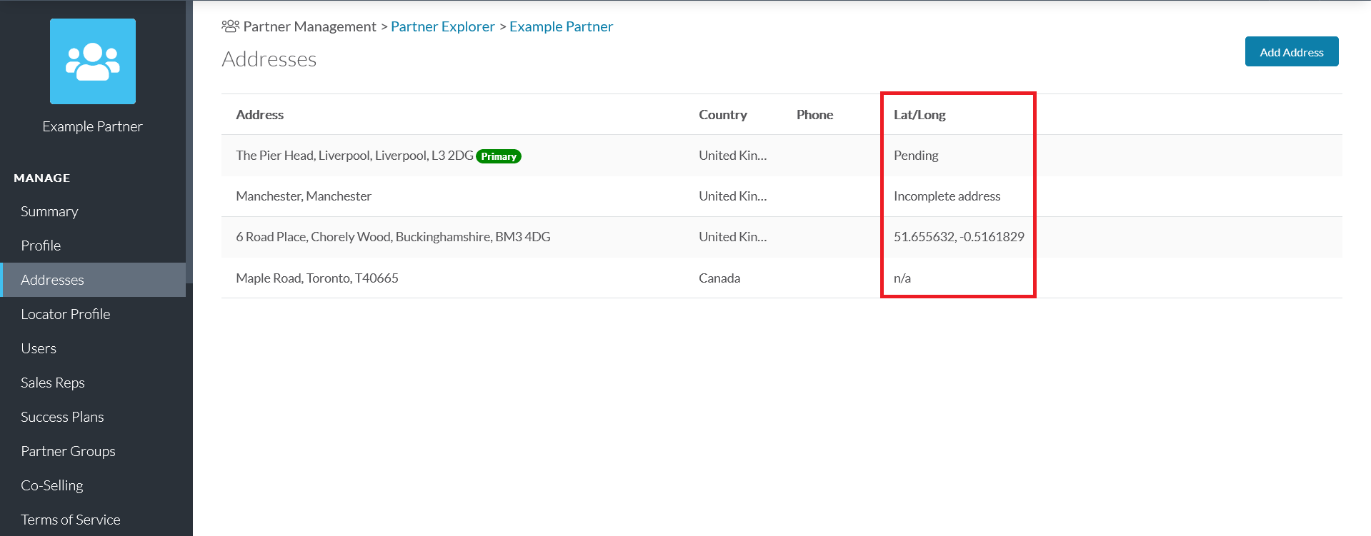 Manage Individual Partner Details – ZiftONE Admin