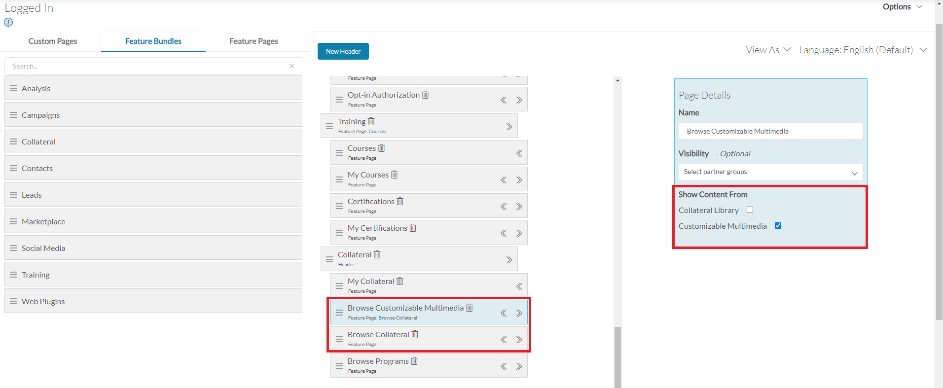 View Detail Feature Bundle: Collateral – ZiftONE Admin