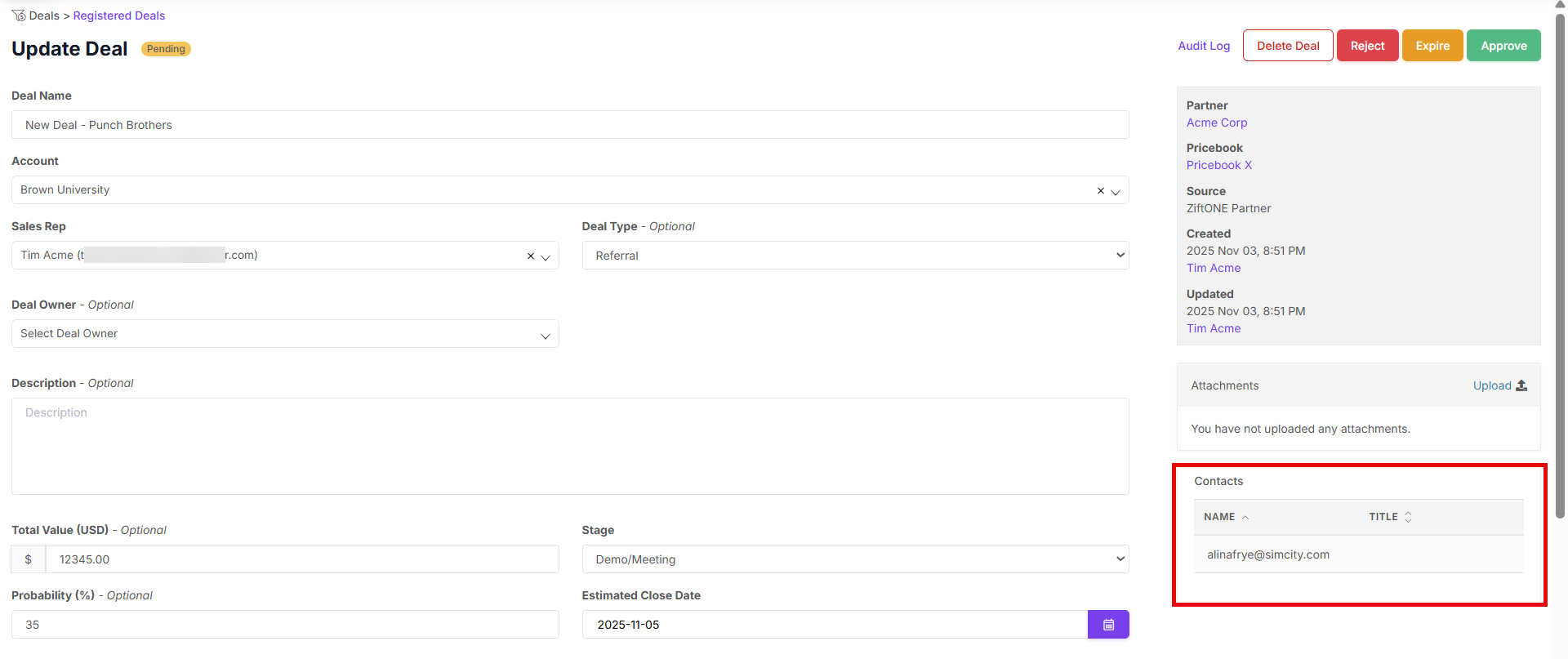 About Opportunities – ZiftONE Admin