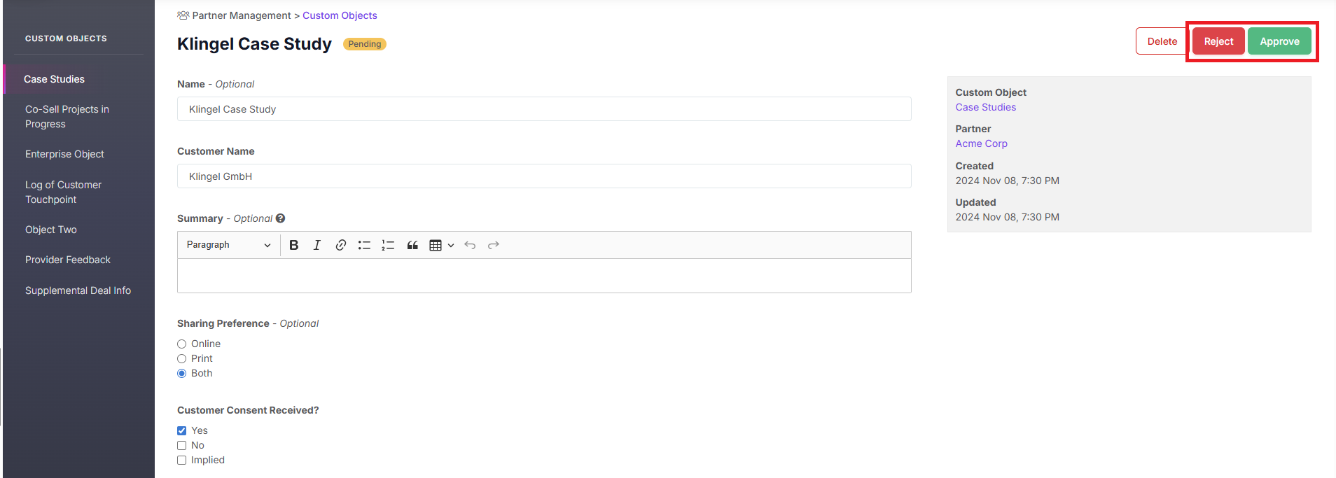 About Custom Objects and Submissions – ZiftONE Admin