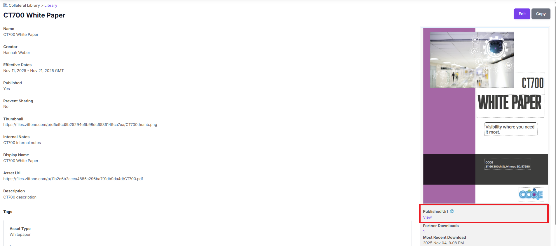 Add/Manage Content in the Collateral Library – ZiftONE Admin