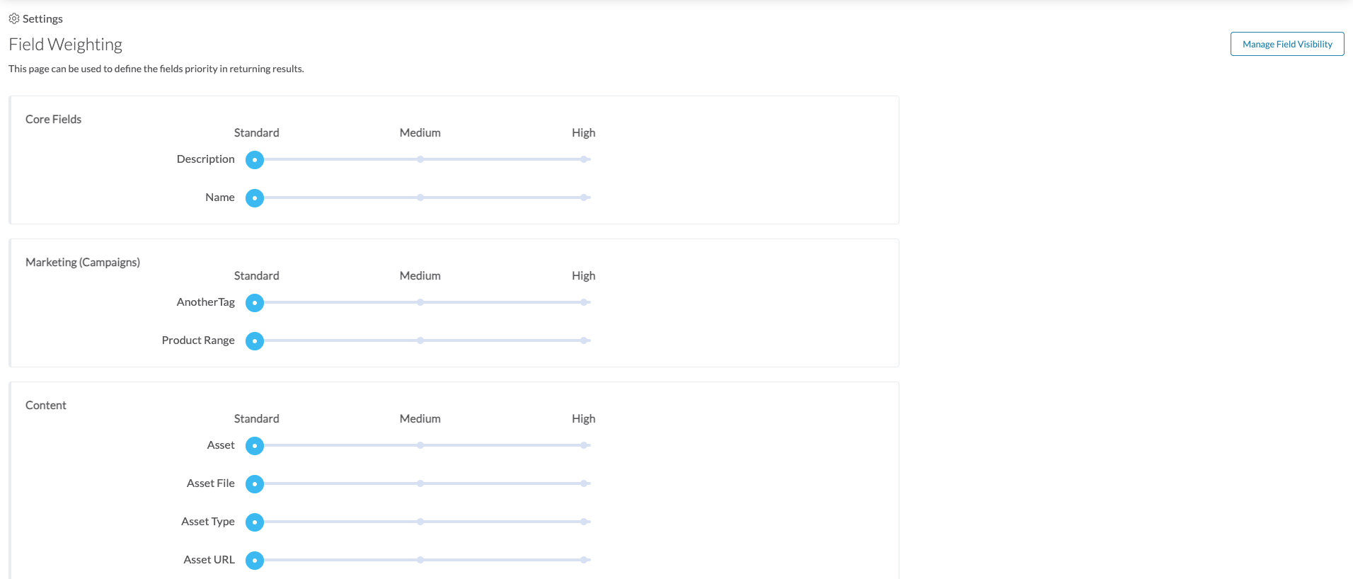 Field Weightings for Partner Search – ZiftONE Admin
