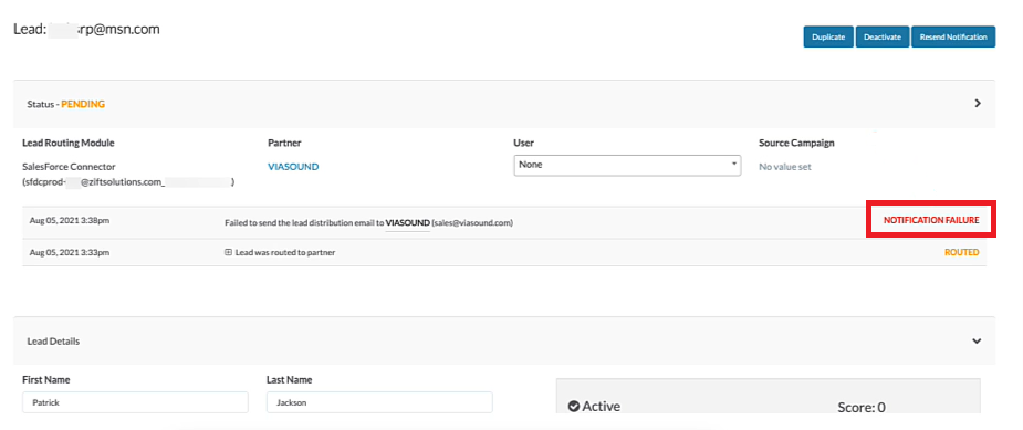 Lead Distribution – ZiftONE Admin
