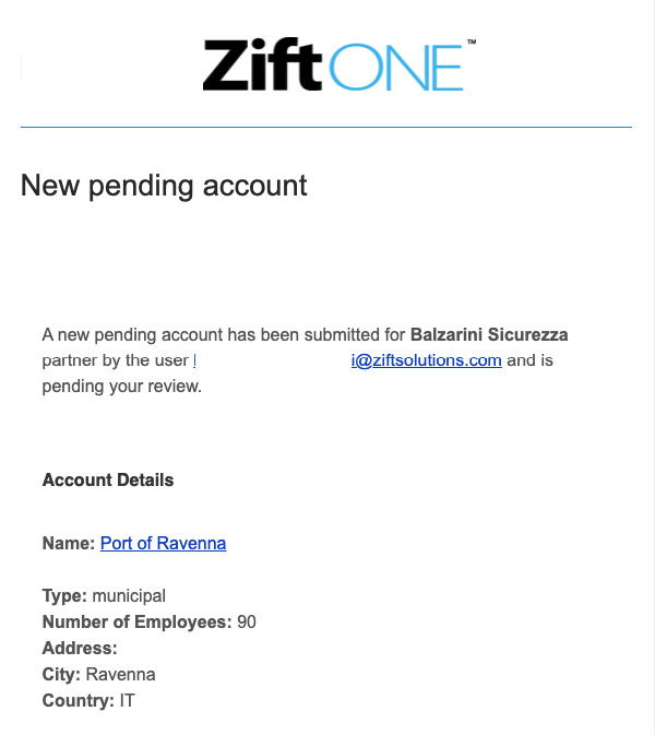 Notification: Deal Registration for Suppliers – ZiftONE Admin