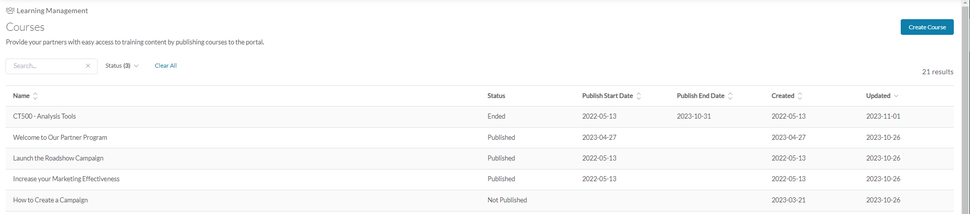 About Learning Management – ZiftONE Admin