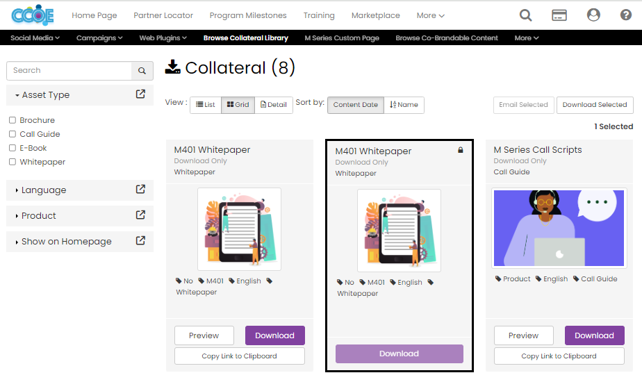 Add/Manage Content in the Collateral Library – ZiftONE Admin