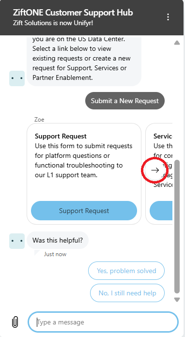 Zoe and the Support Hub – ZiftONE Admin