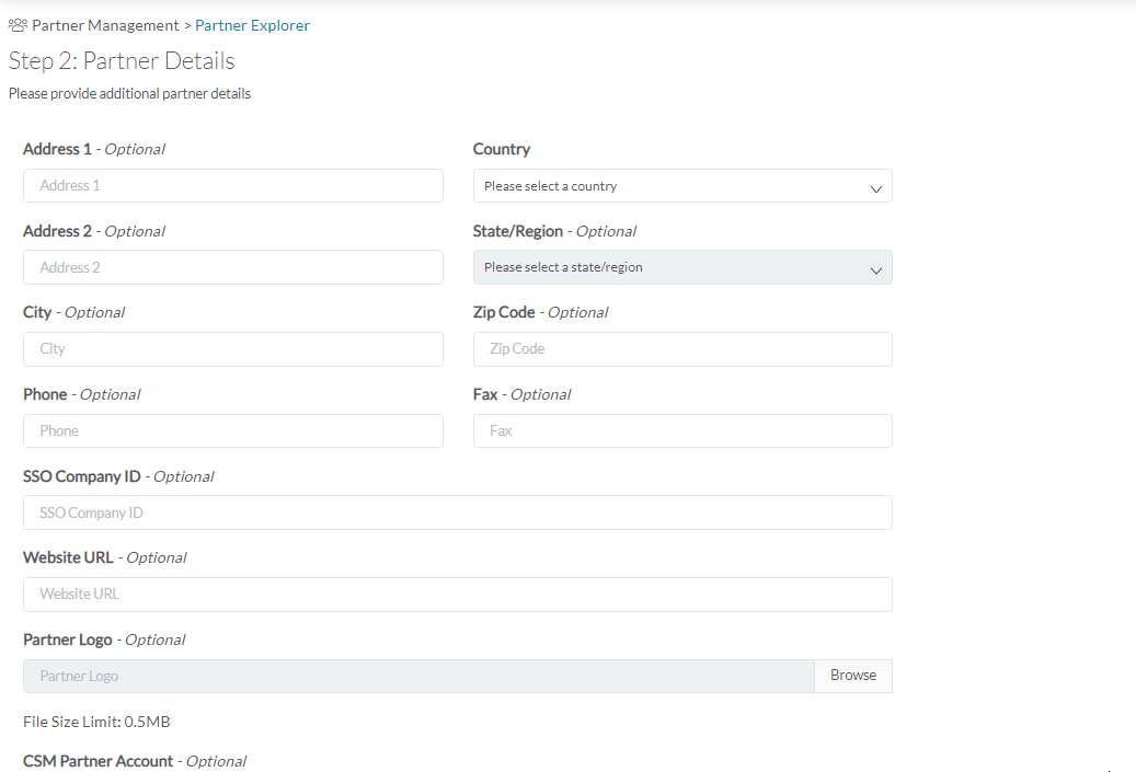 Creating a Partner Account – ZiftONE Admin