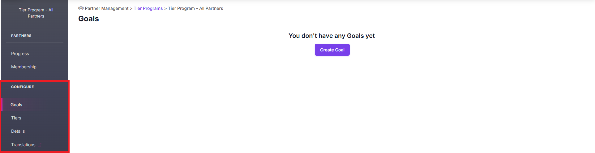 Creating a Partner Tier Program – ZiftONE Admin