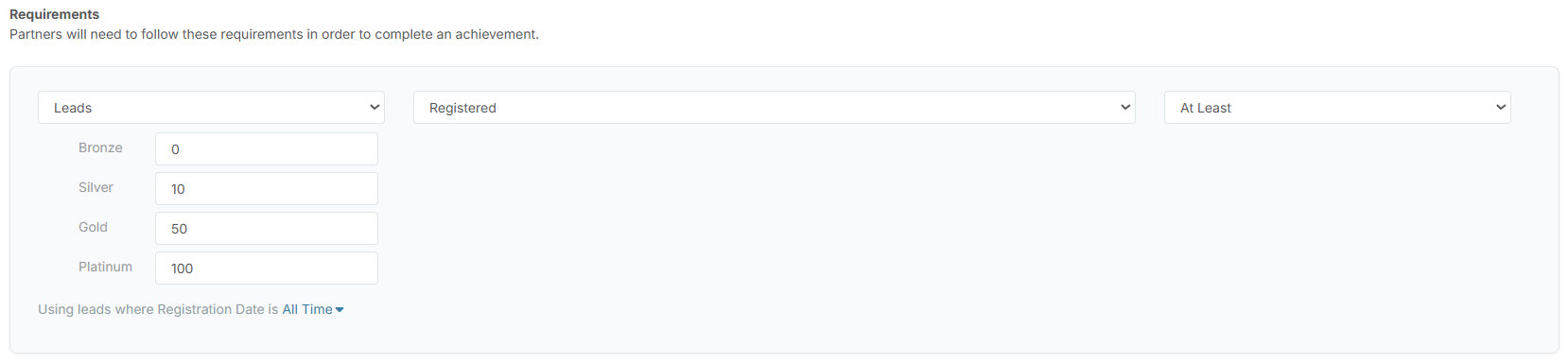 Managing the Goals in a Tier – ZiftONE Admin