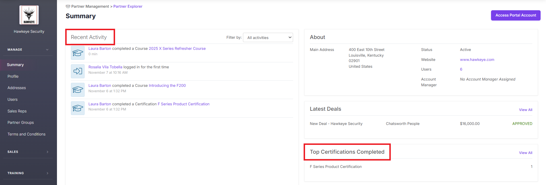 Viewing Partners' Training Progress – ZiftONE Admin