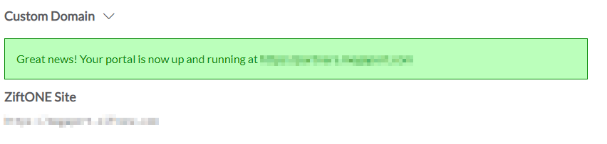 Setting up a Custom Domain – ZiftONE Admin