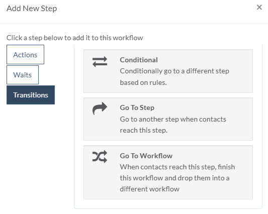 Types of Step in Workflows – ZiftONE Admin
