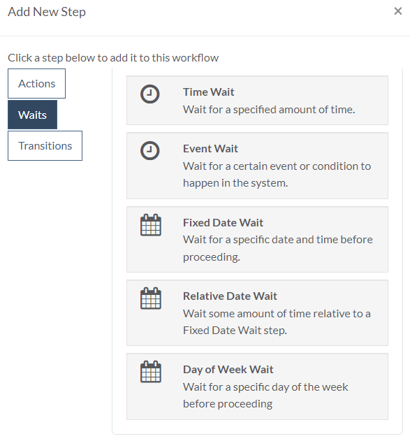 Types of Step in Workflows – ZiftONE Admin