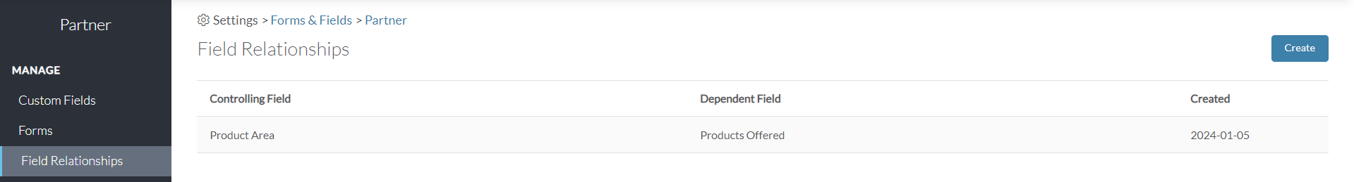 Adding a Relationship between Custom Fields – ZiftONE Admin