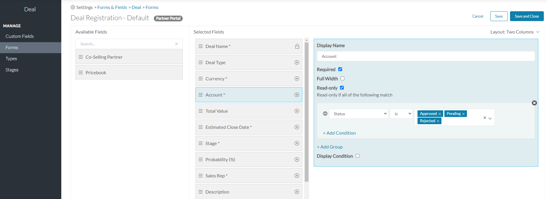 Making A Field Read Only In A Form Ziftone Admin
