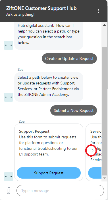 Navigating the Support Hub – ZiftONE Admin