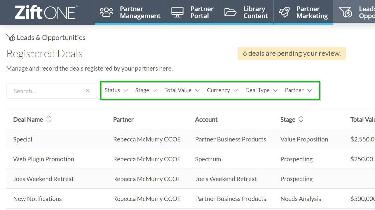 About Deal Registration – ZiftONE Admin