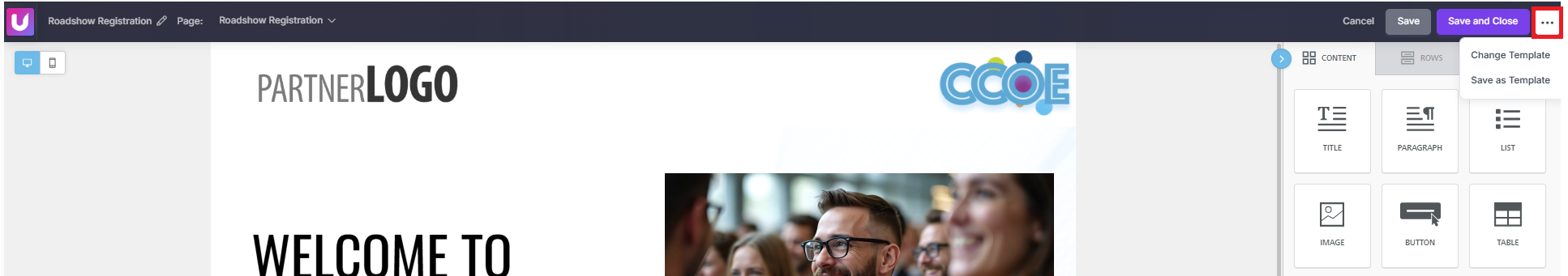 Saving a Landing Page as a Local Template – ZiftONE Admin