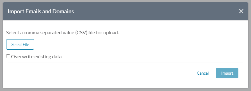 Email Suppression – ZiftONE Admin