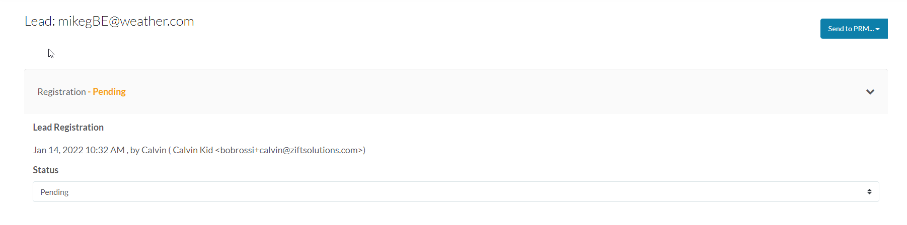 Enable Lead Registration – ZiftONE Admin