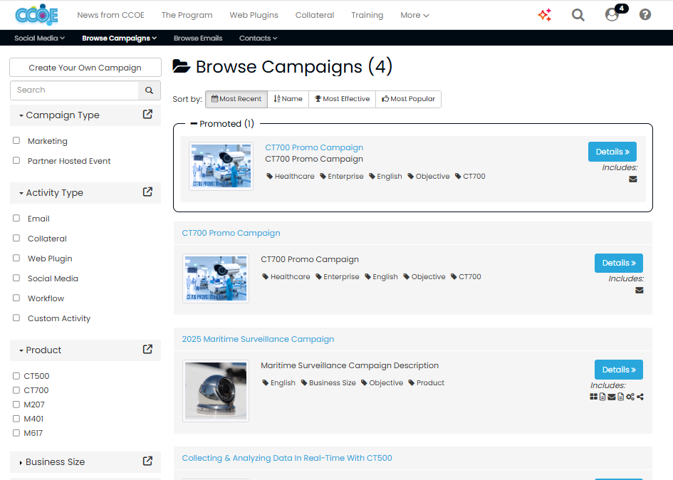 Create and Manage Campaigns – ZiftONE Admin