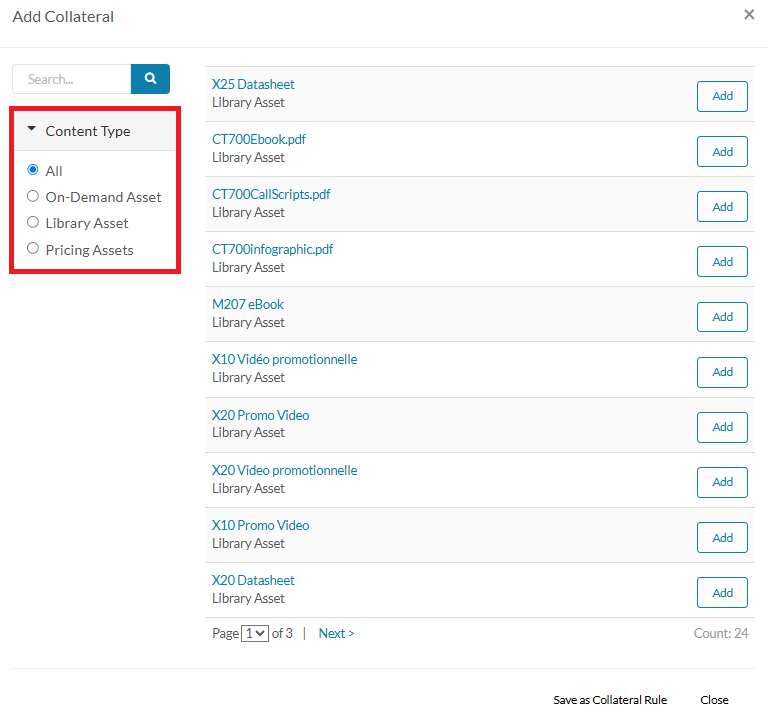 Manage Collateral Programs – ZiftONE Admin