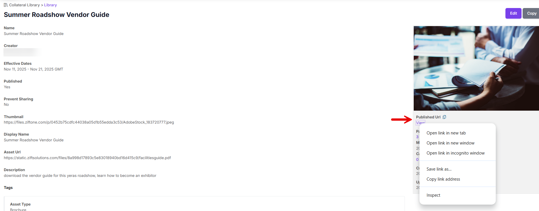 Add/Manage Content in the Collateral Library – ZiftONE Admin